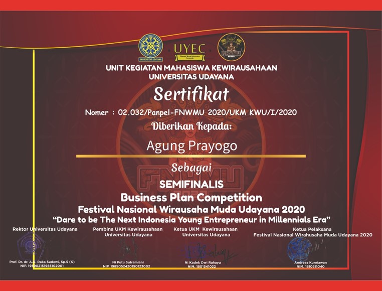 Hi. It's me, Agung Prayogo