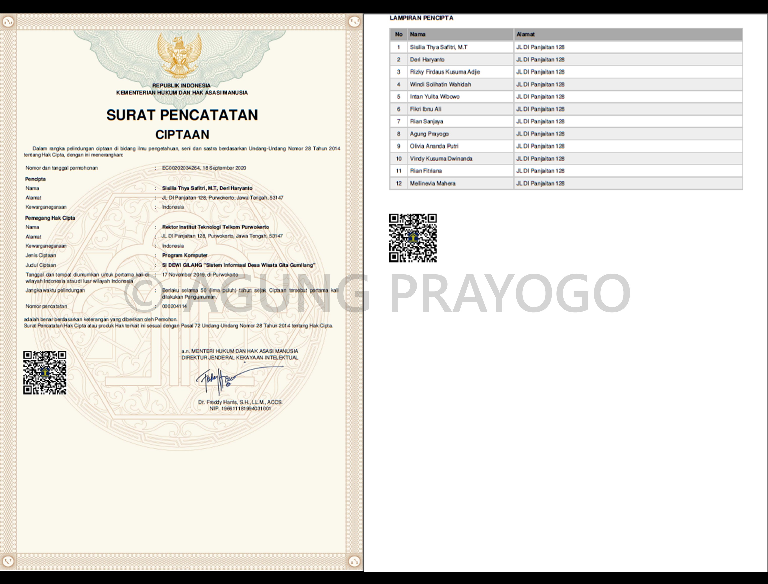 Hi. It's me, Agung Prayogo