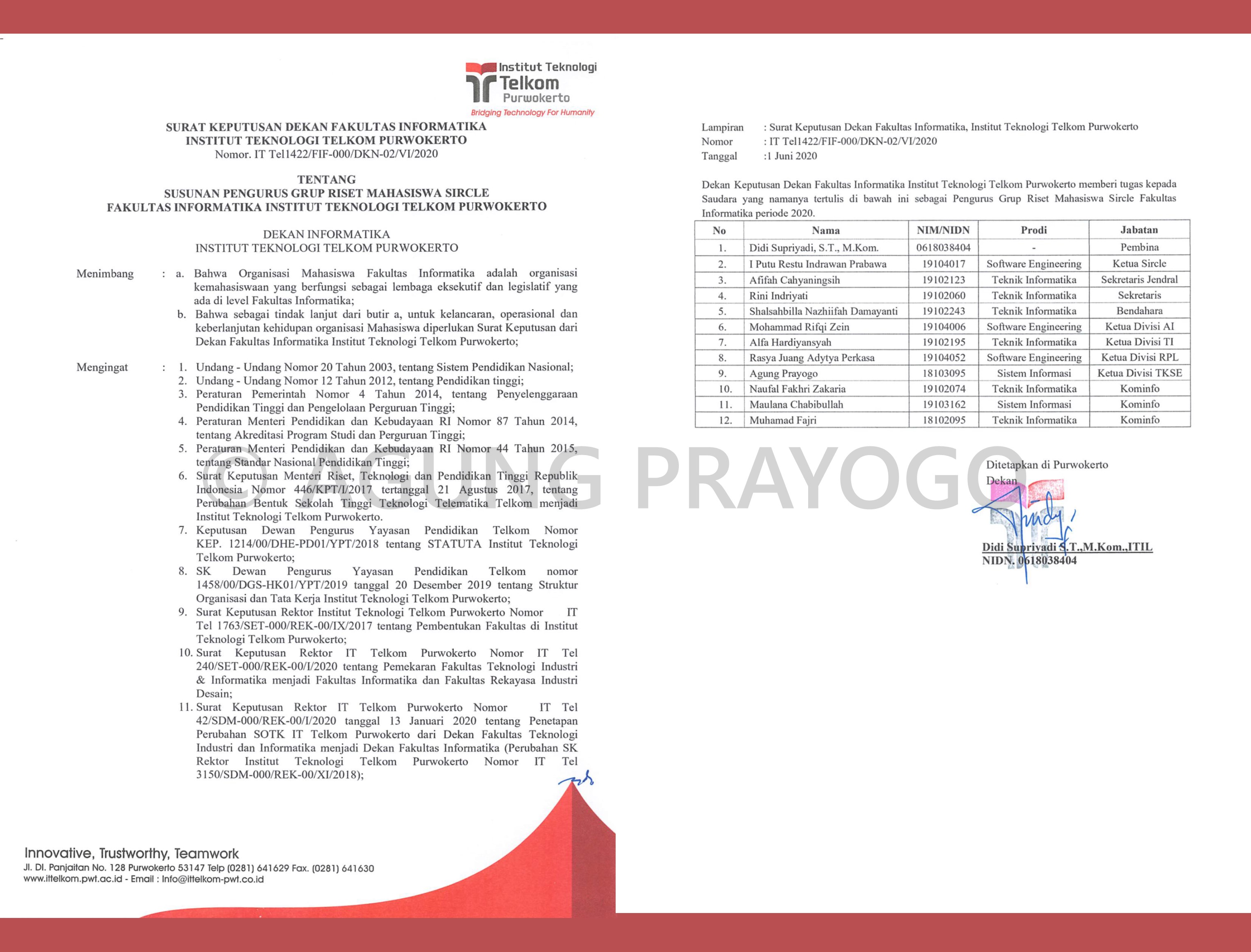 Hi. It's me, Agung Prayogo